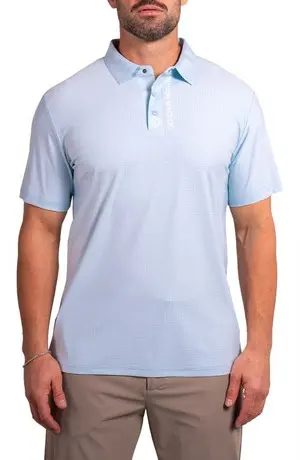 MACEOO Golfascension Stretch Nylon Polo - Blue