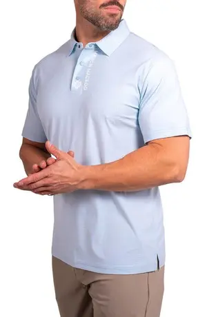 MACEOO Golfascension Stretch Nylon Polo - Blue