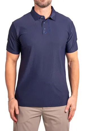 MACEOO Golfascension Stretch Nylon Polo - Navy