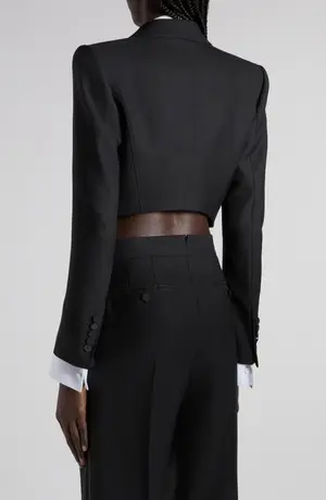 TOM FORD Double-breasted Crop Tuxedo Jacket