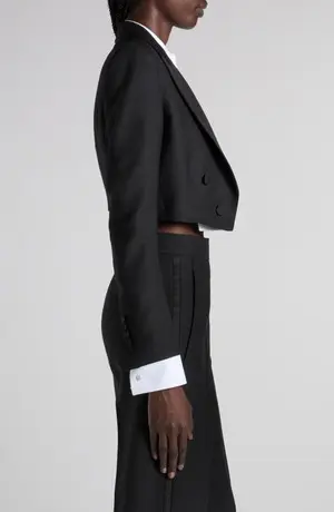 TOM FORD Double-breasted Crop Tuxedo Jacket