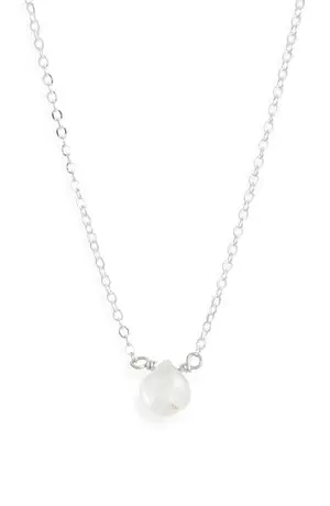 NASHELLE Birthstone Pendant Necklace - Sterling Silver