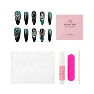 3H NAILS Galaxy Wings Luxury Handmade Press On Nails