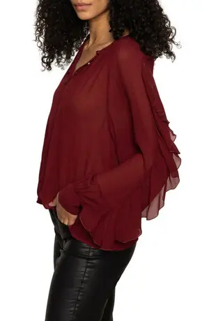 Sanctuary Harmony Ruffle Sleeve Shirt