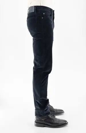 DEVIL-DOG DUNGAREES Stretch Corduroy Five Pocket Pants - Black