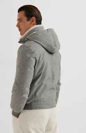 Brunello Cucinelli Down Jacket With Detachable Hood