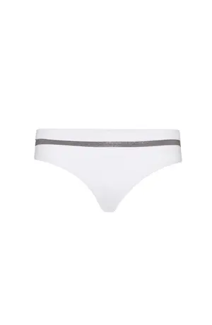 Brunello Cucinelli Bikini Bottom With Monili - White