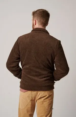 LEISURE LAB Fleece Jacket - Chocolate