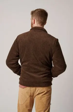 LEISURE LAB Fleece Jacket - Chocolate