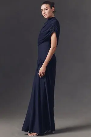 DEME BY GABRIELLA Jasme Draped Maxi Dress