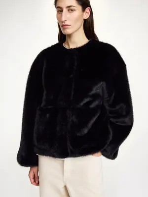 BY MALENE BIRGER Jacquie Faux Fur Jacket