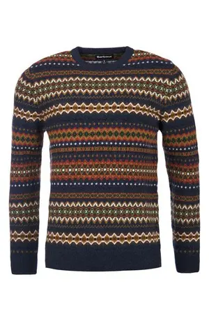 Barbour Fair Isle Wool Crewneck Sweater