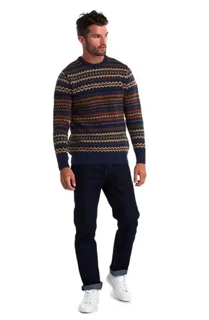 Barbour Fair Isle Wool Crewneck Sweater