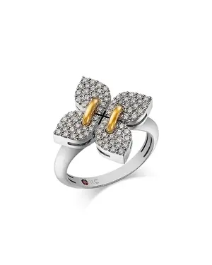 Roberto Coin 18k Gold Diamond Filo Ring - White/gold