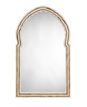JAMIE YOUNG CO. Bardot Medium Bone & Wood Mirror - Natural/bone Color
