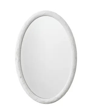 JAMIE YOUNG CO. Ovation Oval Mirror - White