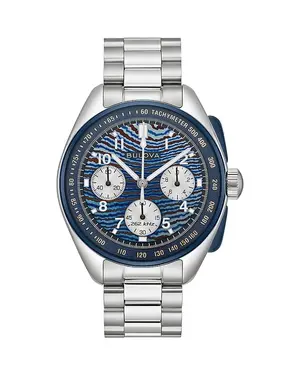 Bulova Limited Edition 150th Anniversary Heritage Lunar Pilot Chronograph, 43.5mm - Blue/silver