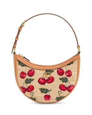 Strawberry Print Shoulder Bags