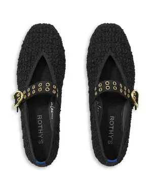 Rothy's The Max Buckle Boucle Mary Jane Flats - Twinkle Boucle