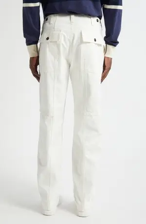 DRAKE'S Cotton Canvas Panel Trousers