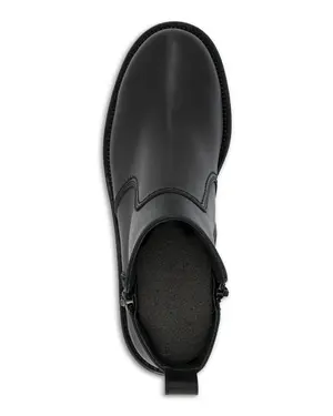 Paul Green Carina Zip Boots - Black Leather