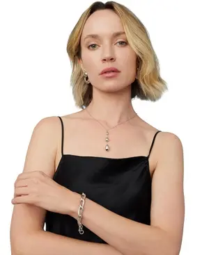 ORADINA Sterling Milanese Twist Link Bracelet