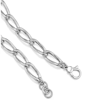 ORADINA Sterling Milanese Twist Link Bracelet