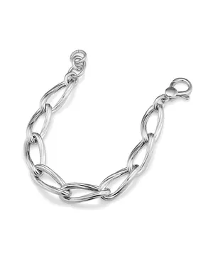 ORADINA Sterling Milanese Twist Link Bracelet