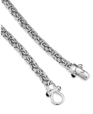 ORADINA Sterling Byzantine Bracelet With Onyx