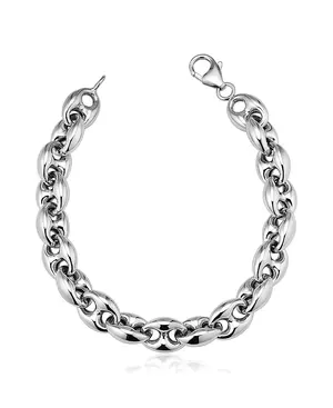 Women's Chunky Silver Bracelets