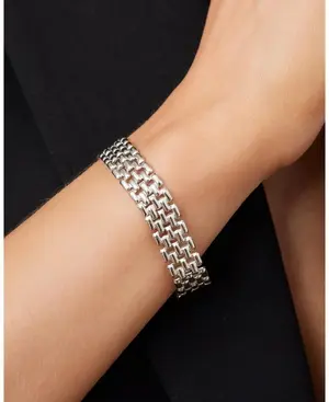 ORADINA Sterling Panther Link Bracelet