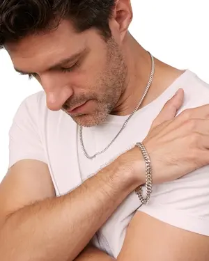 ORADINA Sterling Cuban Link Bracelet