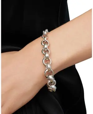 ORADINA Sterling Rolo Link Bracelet
