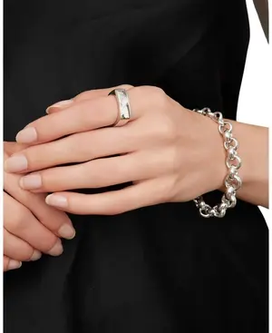 ORADINA Sterling Rolo Link Bracelet