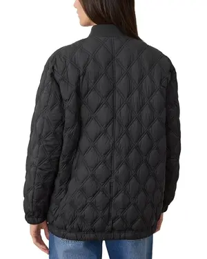 Marine Layer Marina Quilted Bomber Jacket - Black