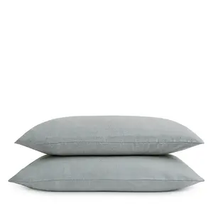CHRISTY Flannel Marl Solid Standard Pillowcase, Pair - Silver
