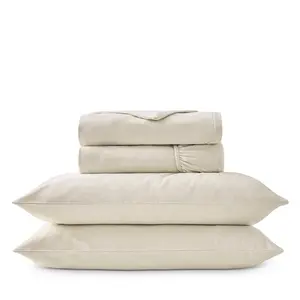 CHRISTY Flannel Marl Solid Sheet Set, Twin - Oat