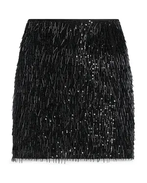 Cinq À Sept Leia Beaded Sequinned Skirt