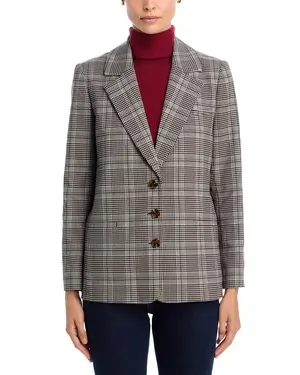 Alice + Olivia Michael Boxy Single Breasted Blazer