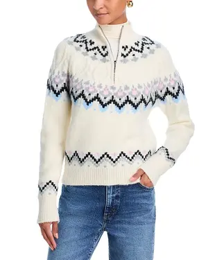 Aqua Zip Up Sweaters For Women