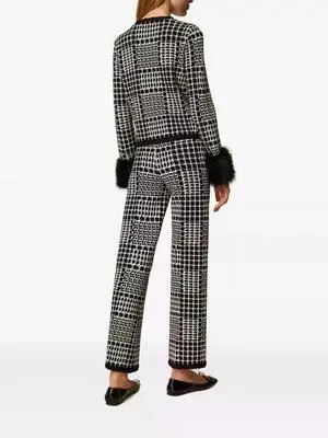 TWINSET Checked Knit Pants