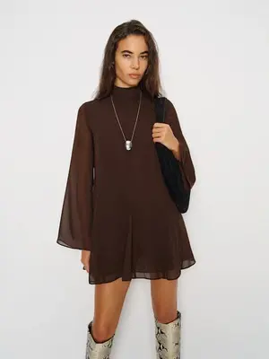 REFORMATION Torin Dress - Espresso