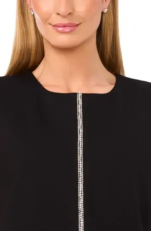 Halogen Rhinestone Accent Sleeveless Top