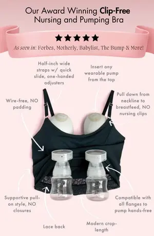 DAVIN & ADLEY Busty Pumping And Nursing Crop Cami - Stone