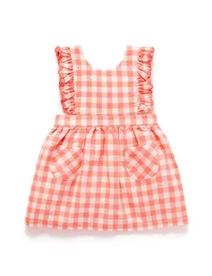 PUREBABY Gingham Pinnie Dress