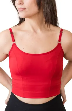 DAVIN & ADLEY Amelia Pumping And Nursing Crop Cami - Ruby
