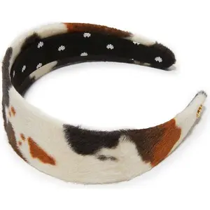 Lele Sadoughi Brigitte Faux Cowhide Headband - Cedar 200