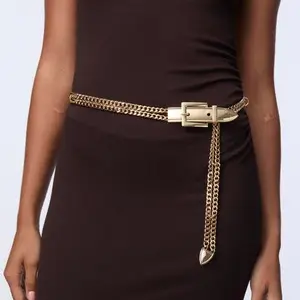 Lele Sadoughi Buckle Chain Belt