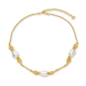 Lele Sadoughi Chateau Rope Necklace - Pearl 100