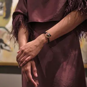 Lele Sadoughi The Met X Kandinsky Violett Bangle
